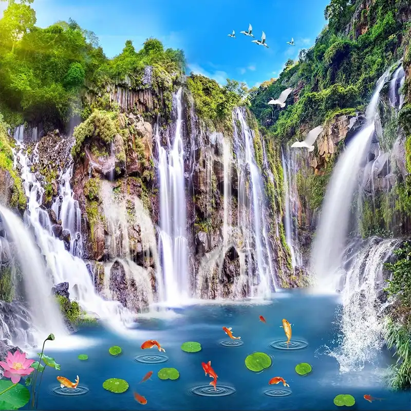 Waterfall Wallpaper Resolution Fish