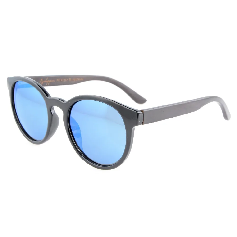 S009 Polarized Eyekepper Quality Spring Hinges Wood Arms Oval Round