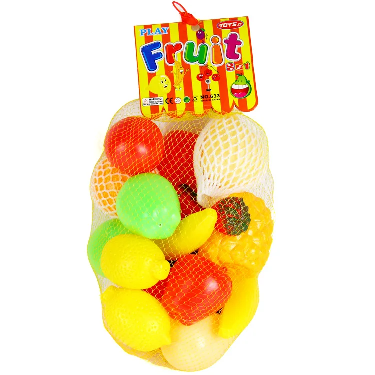 20pcs/lot Plastic Fruit Toys Preschool Kids Infant Simulation Plastic ...