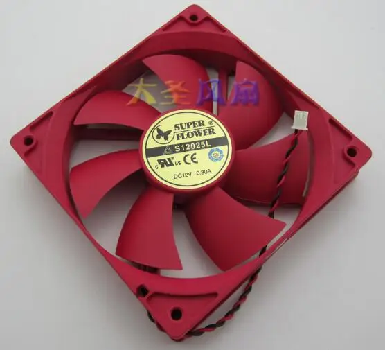 Super Flower S12025L 12CM 120*120*25MM 12V 0.30A 2-wire fan - Uranful.com