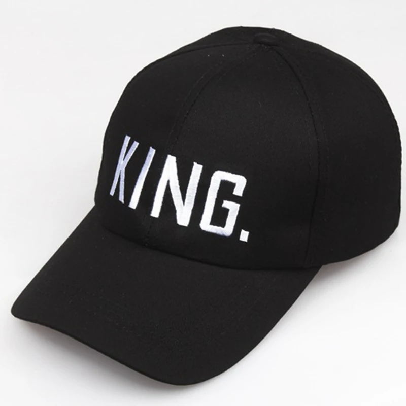 KING QUEEN Letter Embroidery Baseball Cap Hat Hip Hop Men Women Lovers ...