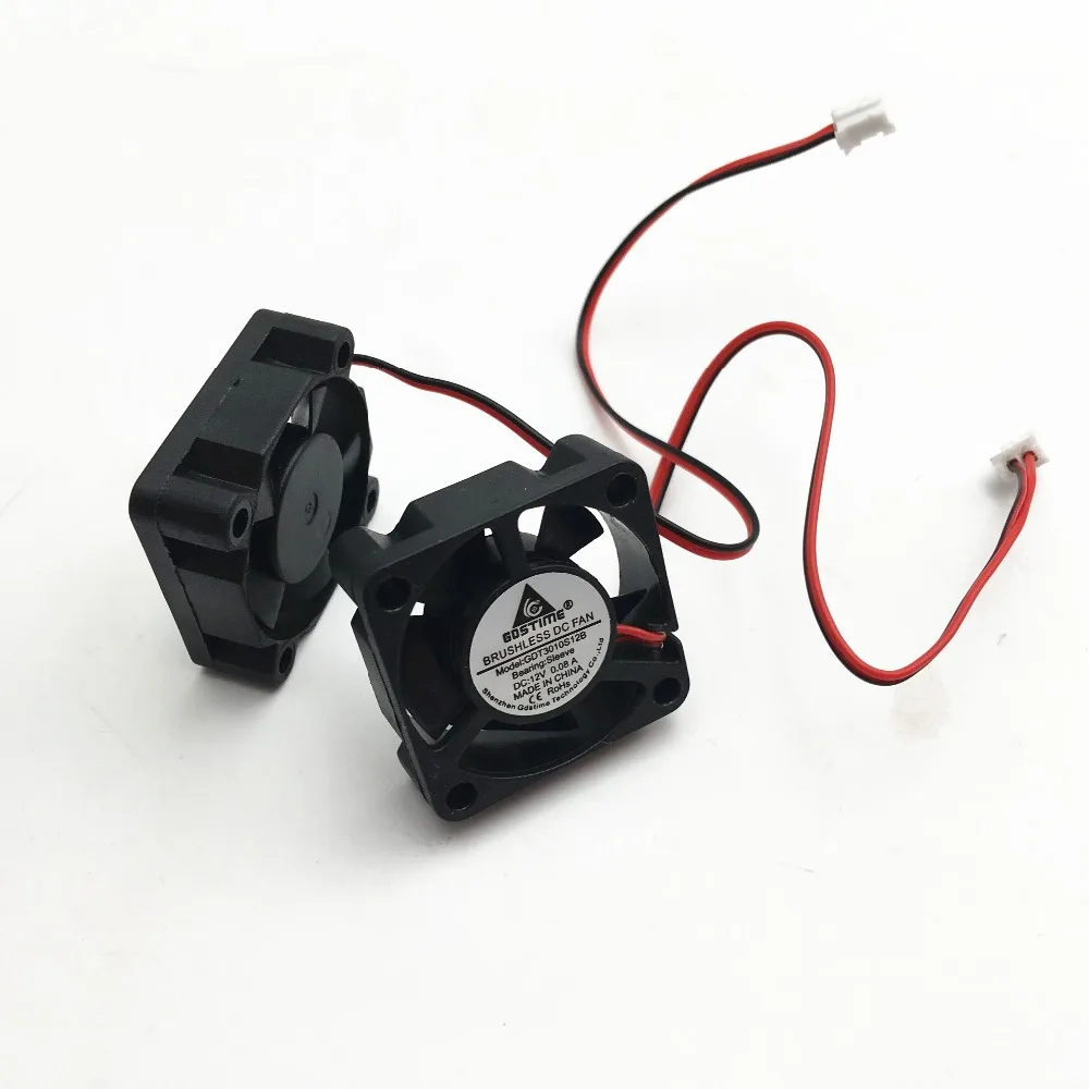 Funssor 12V 0.08A Fan 30MM 2 pin 3D Printer Extruder Cooling for Anet ...