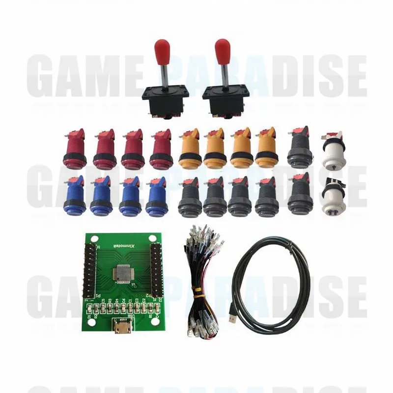 DIY Arcade Parts Bundles Kit With America Joystick,Pushbutton ...