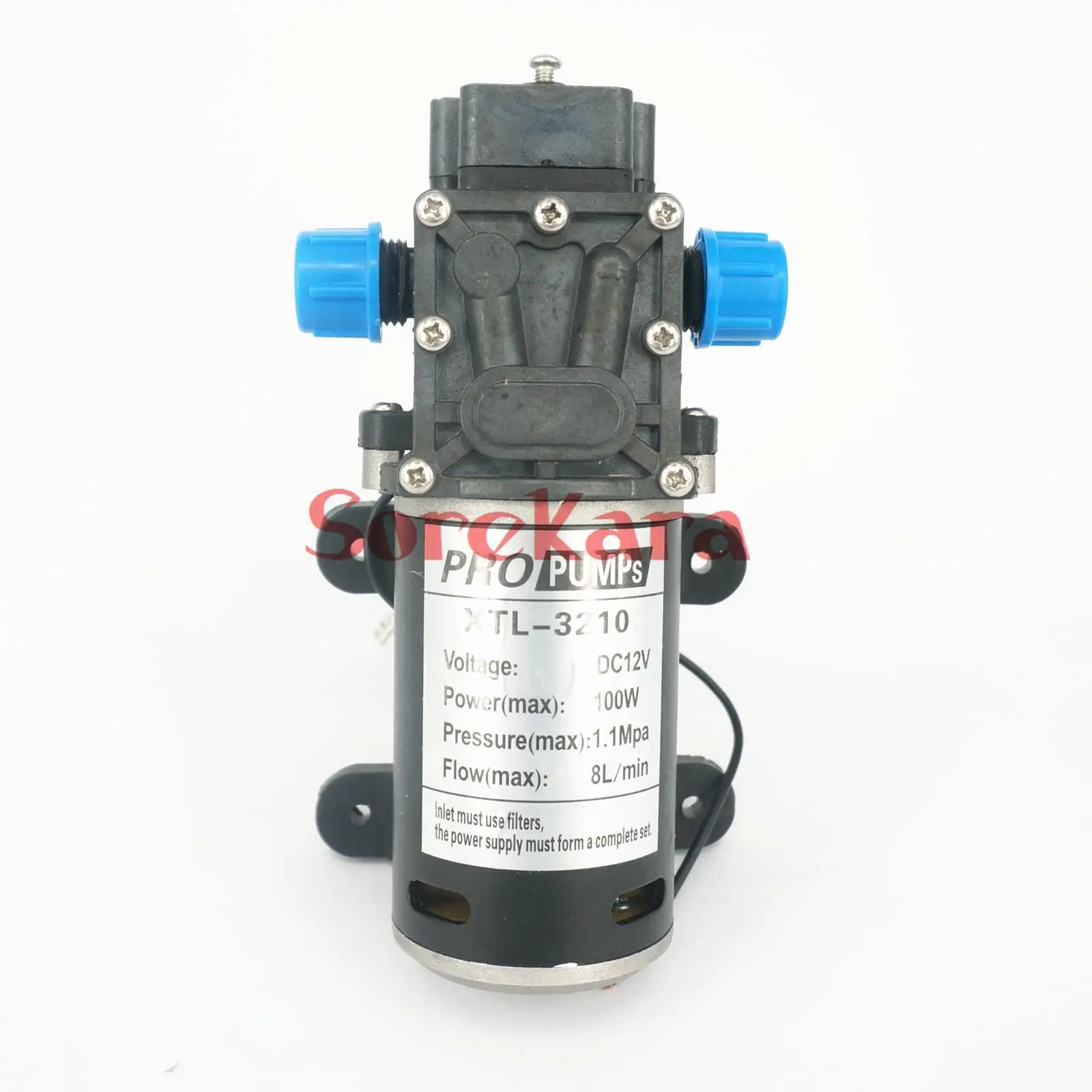 T-HB-DC-12V-100W-Self-priming-Booster-Diaphragm-Water-Pump-Backflow ...