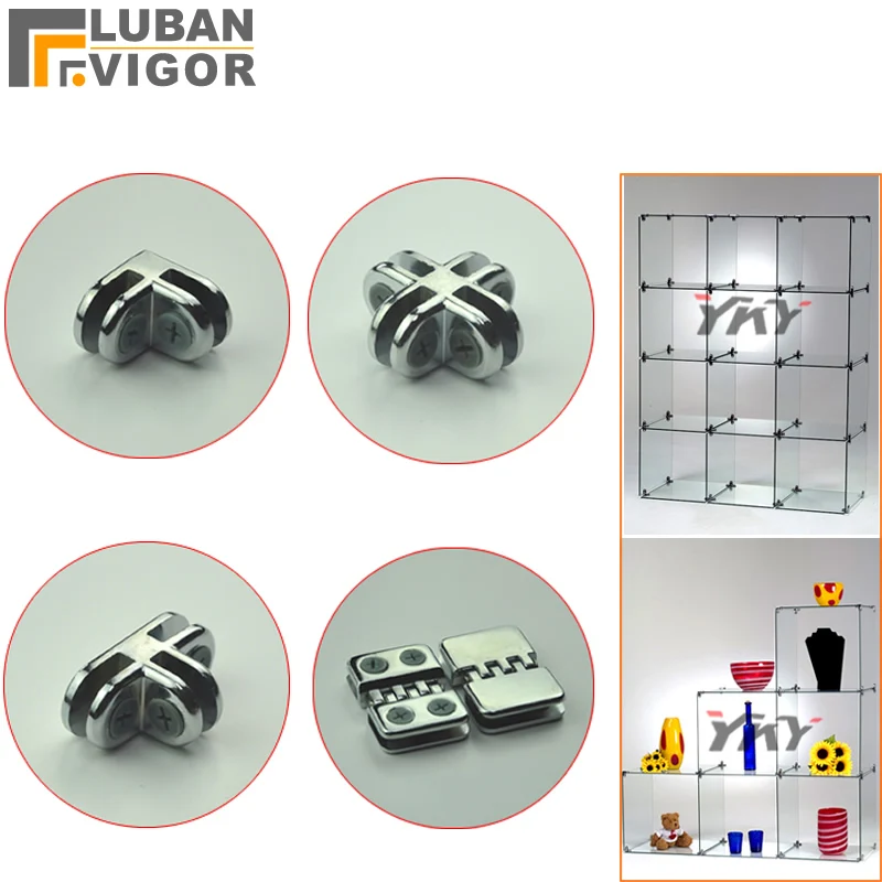 Glass/acrylic Showcase Clamp/clips/connector,assembly Parts,for 5mm ...