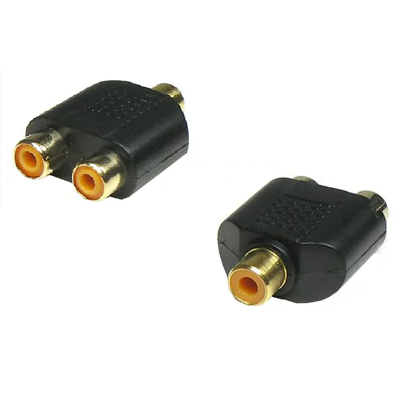 Entradas rca y (1 entrada fêmea para 2 plugues fêmeos), conector av de ...