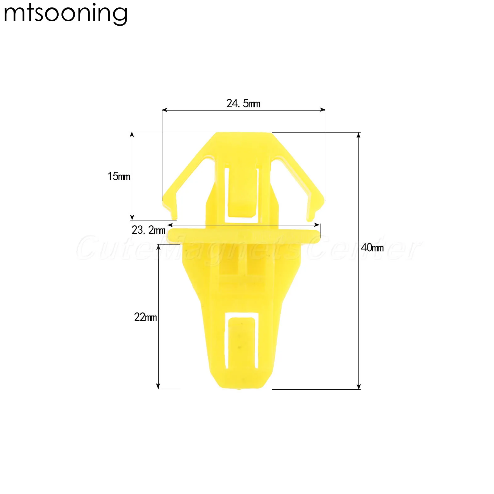 20pcs Car Radiator Grille Retainer Clips Fasteners Plastic Rivet For ...