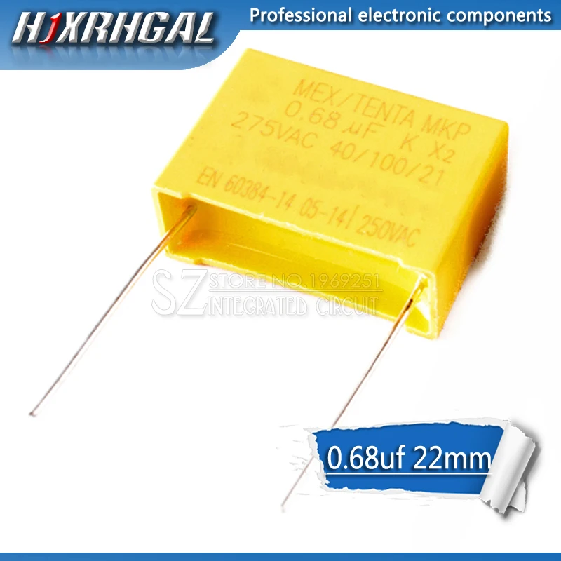 1pcs 0.68uf Capacitor X2 Capacitor 275vac 680nf Pitch 22mm X2 ...