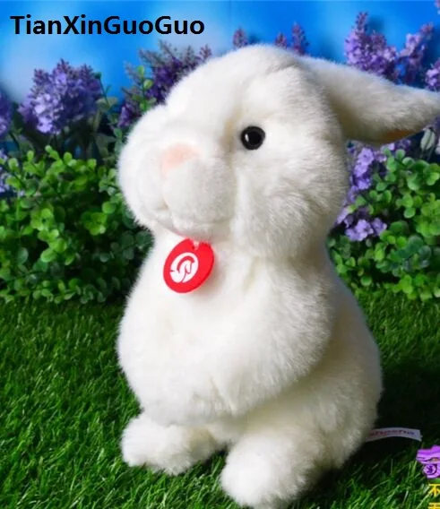 high quality goods about 24cm cute white rabbit plush toy soft doll ...