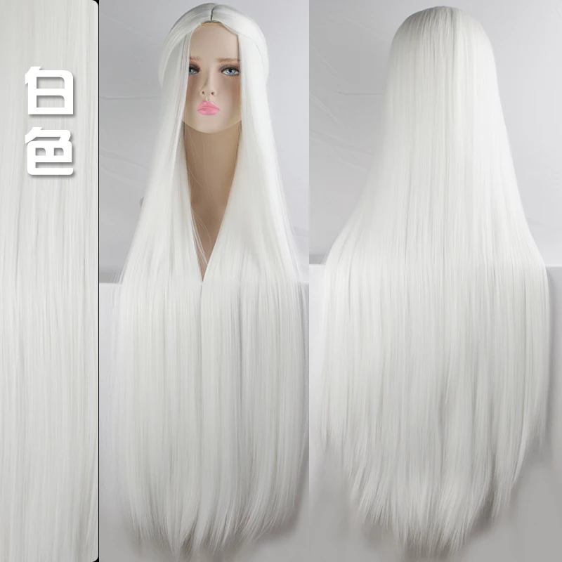 100cm-cosplay-Long-Wig-HSIU-high-temperature-fiber-Synthetic-Wigs ...