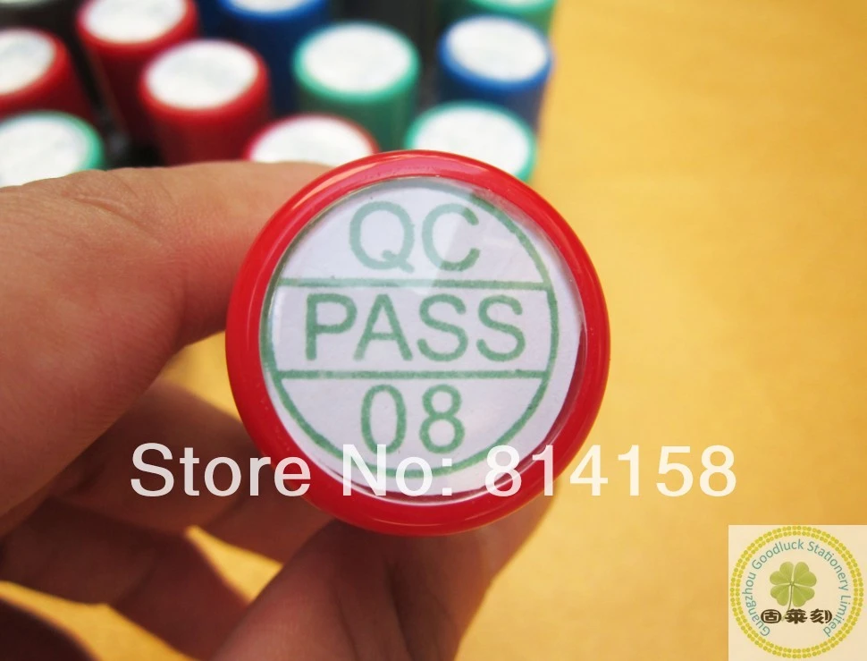 Small and Exquisite QC Pass Stamp/Mini Lovely Quality Control Pre inking Stamp|stamp animal ...