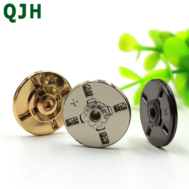 50pcs Metal Snap Button Clasp Buttons Hollow flowernvisible Coat ...