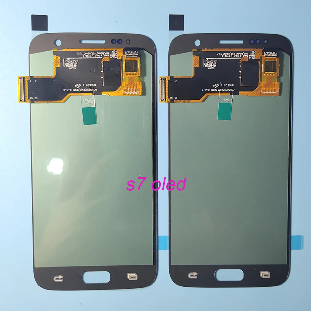 Pantalla LCD OLED para SAMSUNG Galaxy S7 G930 G930F, digitalizador de pantalla táctil para ...