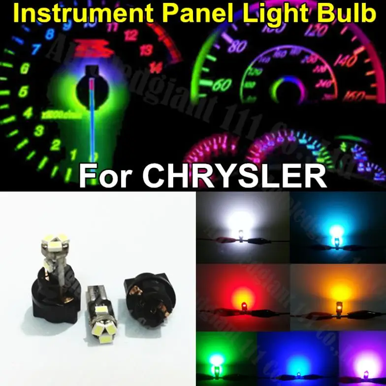 10pieces 74 73 T5 Instrument Panel Cluster Bulbs and Socket Led Light ...