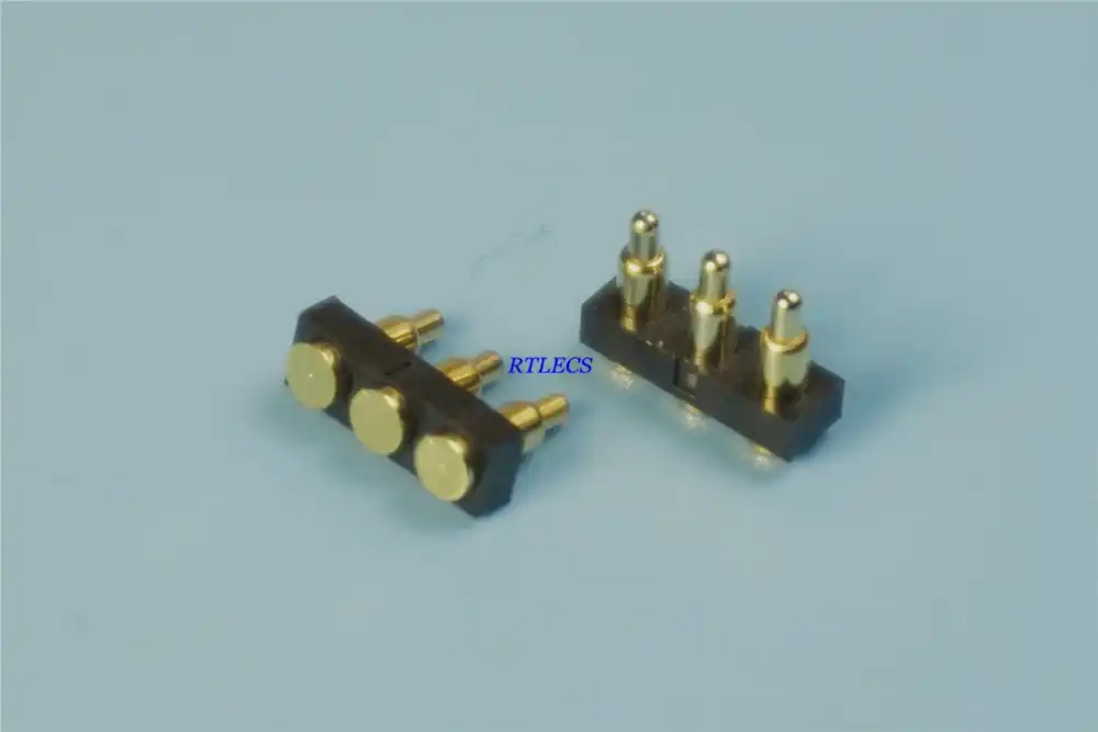 5pcs Spring loaded pogo pin connector 4 Pin Pitch 2.54mm Surface Mount ...