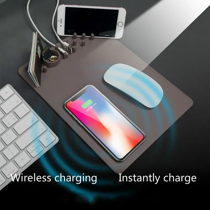 Qi Wireless Charging Mouse Pad Pro Version Wireless Charger Mouse Pad For Iphone Samsung In 