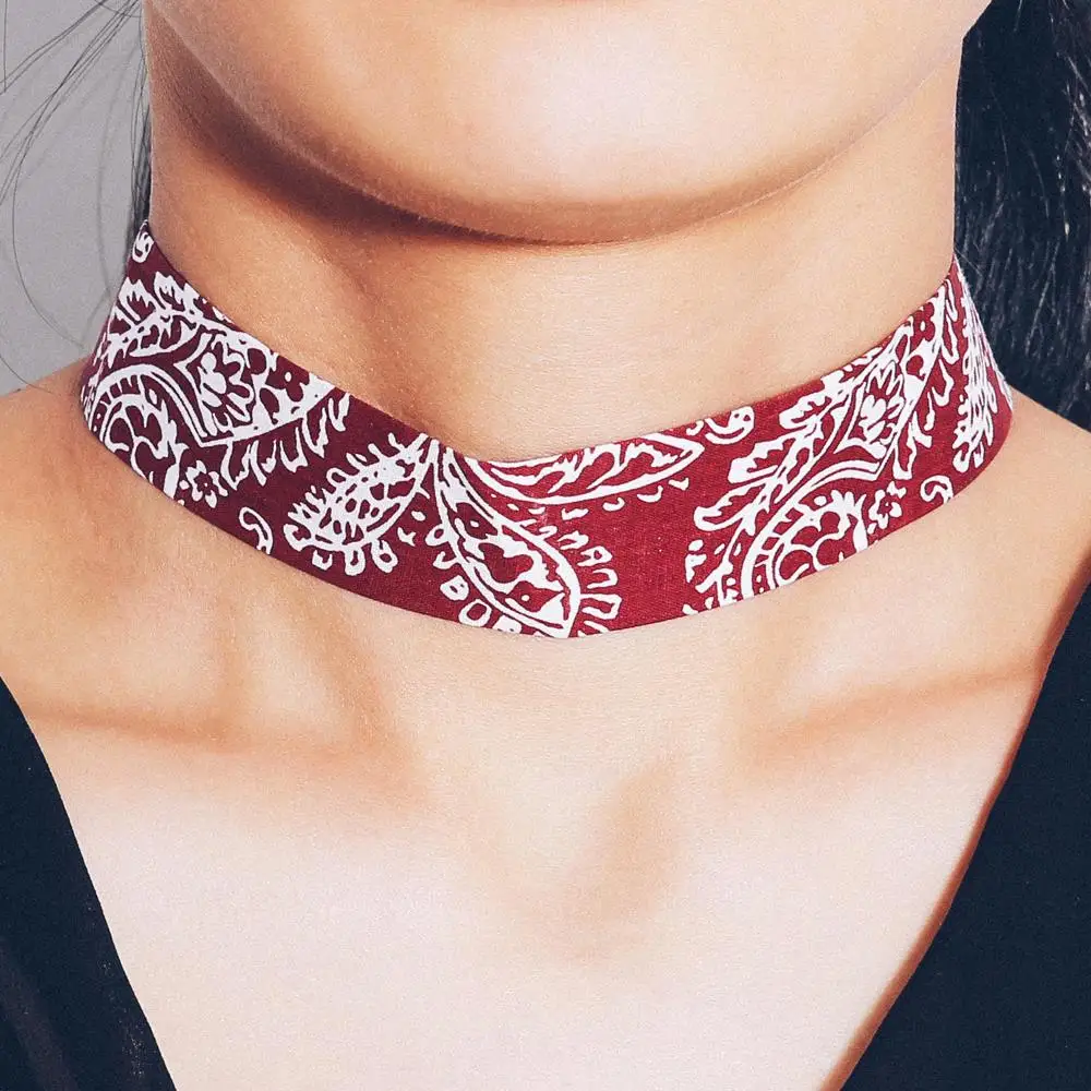 2018 Fashion Gothic Style Red Sexy Choker Necklaces For Women Girl Chain Collar Choker Necklace