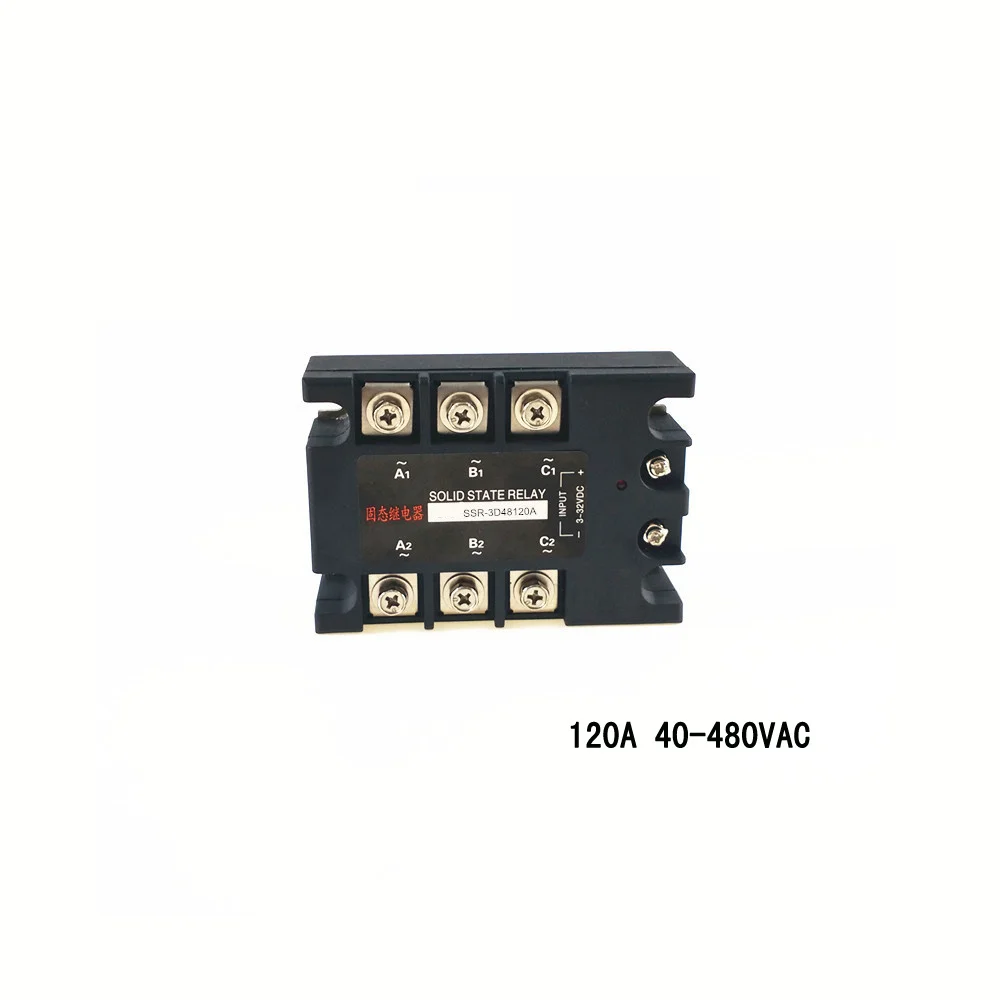 Three-phase Ac Solid State Relay 120a 480vac Non-contact Switch ...