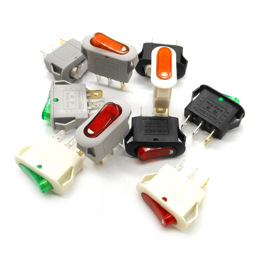 Silver Contact KCD3 with Light 3 Feet ON OFF Electric Pot Switch ...