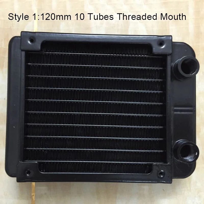 120mm-Threaded-Straight-Mouth-10-18-Tubes-Water-Cooling-Row-Radiator ...
