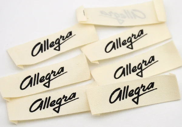 Wholesale 1000pcs customized cotton garment labels/clothing labels/silk ...