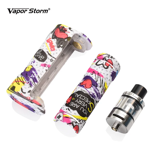 Original Vapor Storm ECO 90W Kit 2ML V Tank 90w ECO Box Mod Vape 510 ...