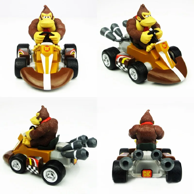 Cartoon Super Mario Racing Car Action Figure Toy Hot Game Super Mario ...