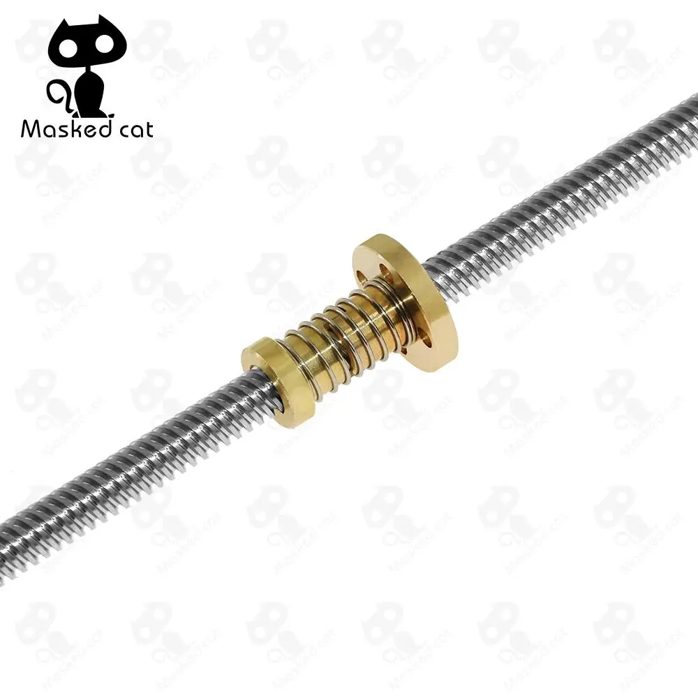 3D Printer Parts T8 Anti Backlash Spring Loaded Nut Elimination Gap Nut ...