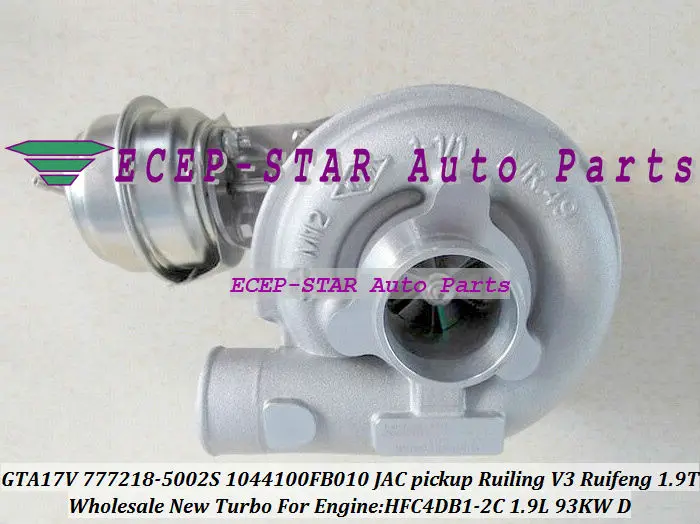 GT17V 777218 777218 0001 777218 5001S 1044100FB010 Turbo For JAC ...