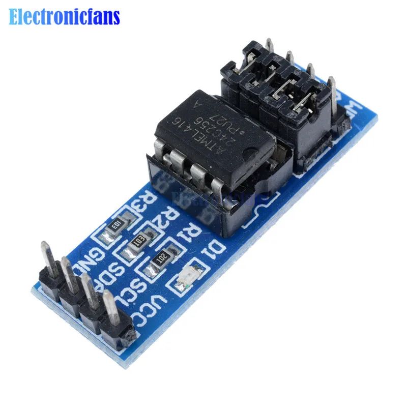 5pcs At24c256 24c256 I2c Interface Eeprom Memory Module 8p Chip Power Supply Indicator Pull Up ...