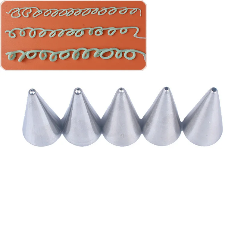 5Pcs-set-Round-Icing-Piping-Nozzles-Baking-Pastry-Tip-Tool-Sugarcraft ...