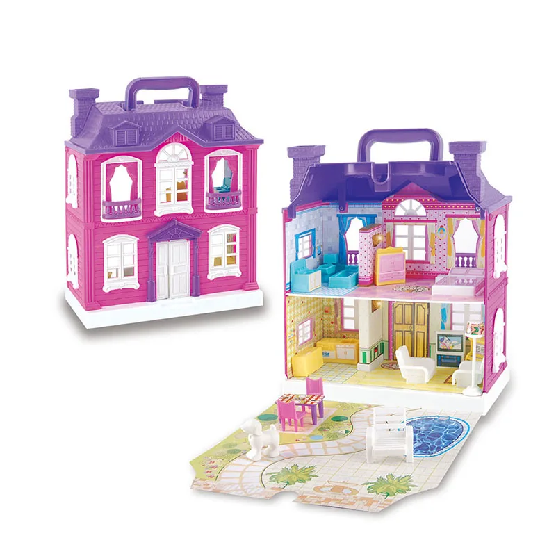 Aliexpress.com : Buy DIY Small Doll House Realistic 3D Plastic Doll ...