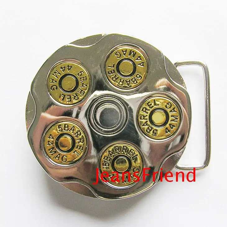 Drop shipping Gun Spinner Bullet Western Belt Buckle 5 BARREL 44 MAG ...