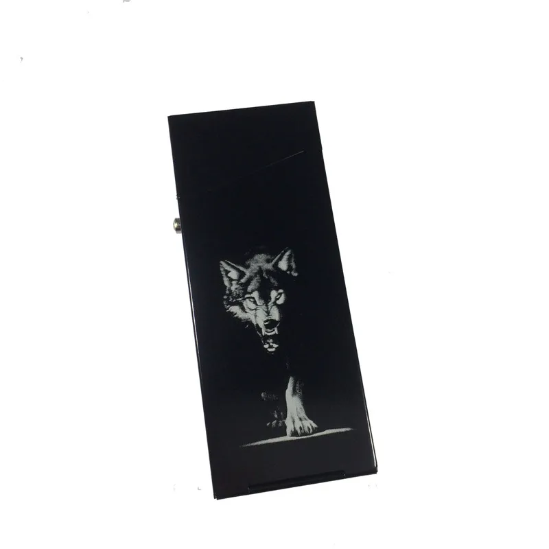 MRK M101 100mm's Long Slim Cigarettes Case Aluminium Alloy Laser ...