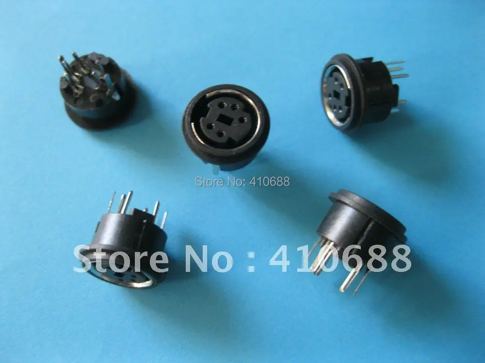 1200 Pcs Per Lot Mini 5 Pin Circular DIN Connector Snap and Lock ...