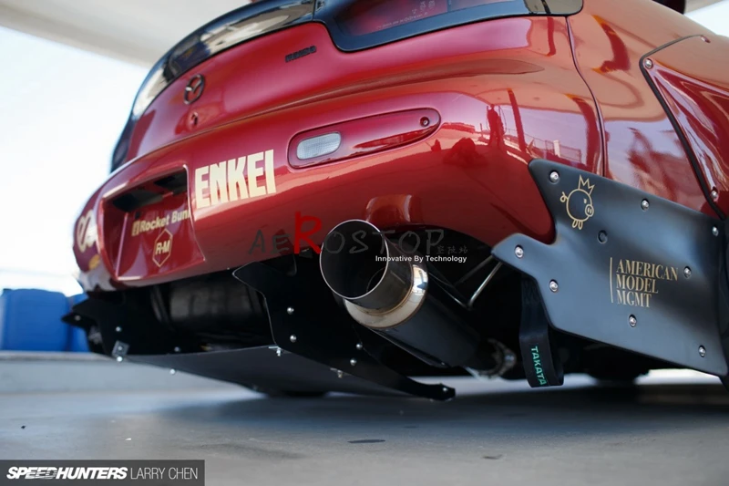FRP ROCKET BUNNY WIDE BODY AERO STYLE REAR DIFFUSER FOR RX7 FD3S AU ...