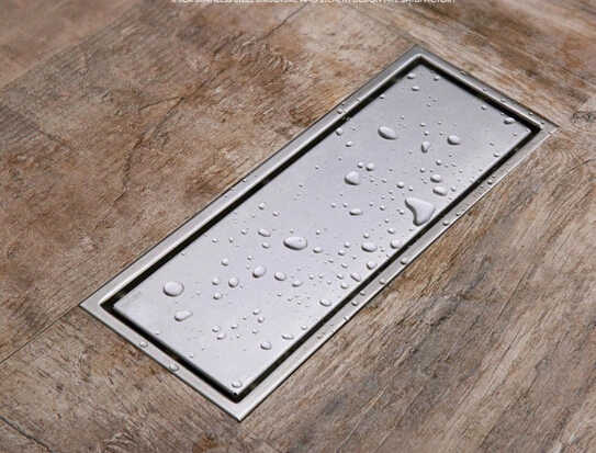 Stainless Steel Floor Drain Bathroom Kitchen Shower Rectangle Floor ...