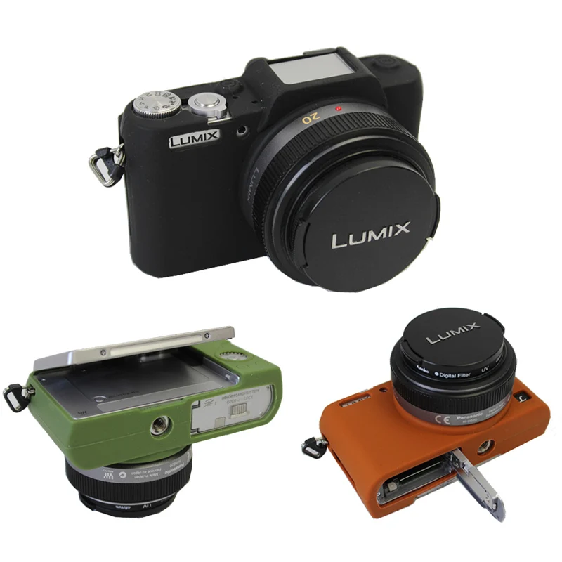 Nice Rubber Body Cover silicone Case for Panasonic GF8 GF7 Soft Camera ...