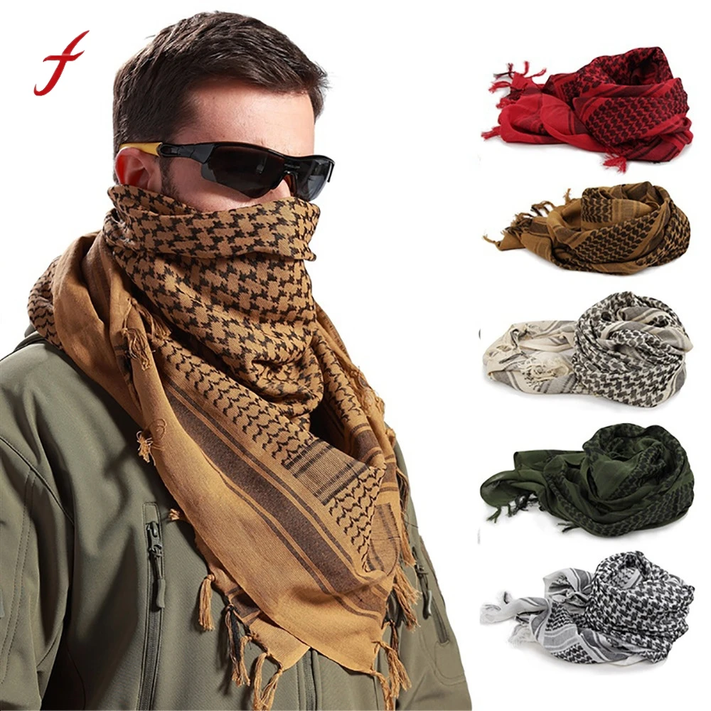 Aliexpress.com : Buy 100% Cotton Thick Muslim Hijab Shemagh Tactical ...