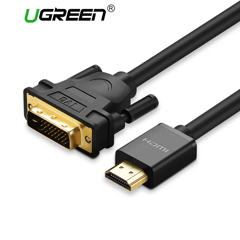 Ugreen Hdmi To Dvi Dvi D 24 1 Pin Adapter 4k Bi Directional Dvi D Male
