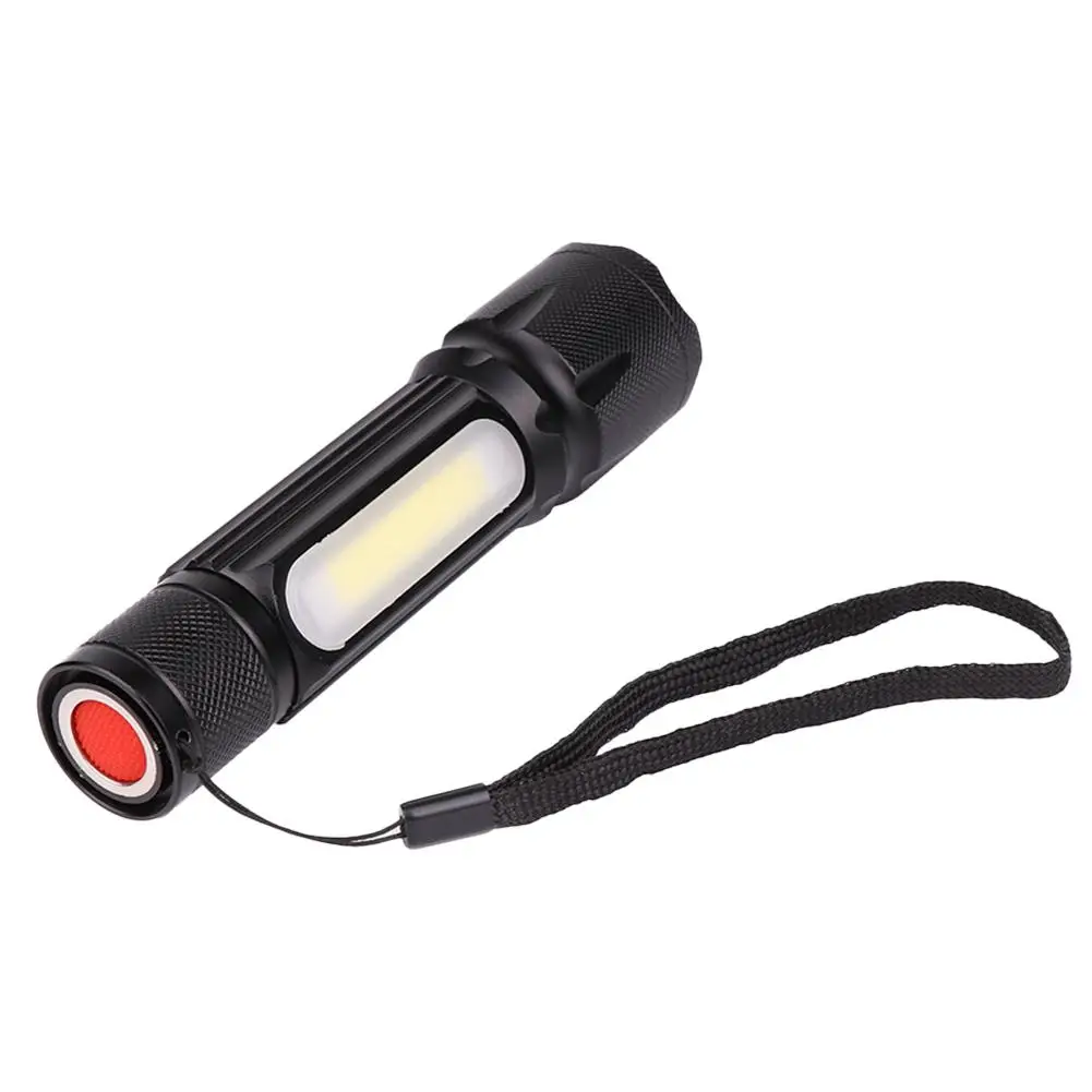LED Flashlight Hunting Waterproof Light Telescopic zoomable Torch Lamp ...