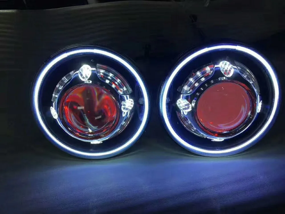 For Hummer H1 H2 Led Headlight 60w 7 Inch LED Headlights High Low Beam ...