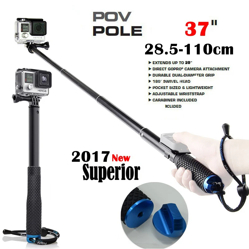 Action Camera POV Pola 37" Surfing Diving Extendable Go Pro Self selfie ...