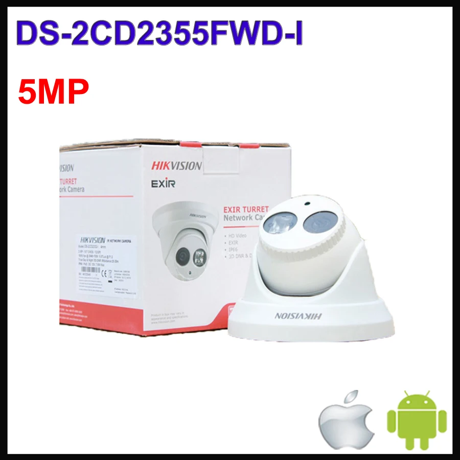 Original Hikvision 5MP mini network cctv IP camera POE H.265 IP67 DS ...