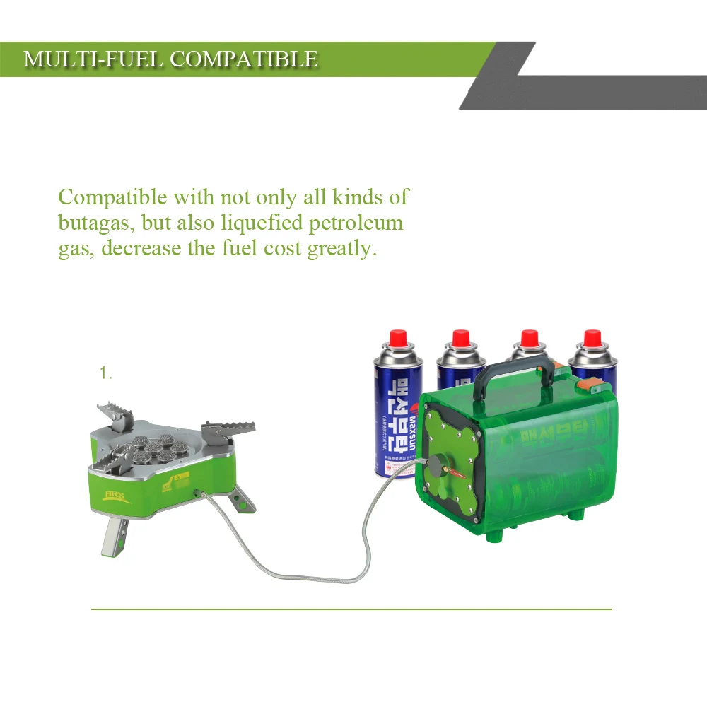 BRS-71 Portable Outdoor Camping Stove Butagas LPG Gas Cooking 9800W ...
