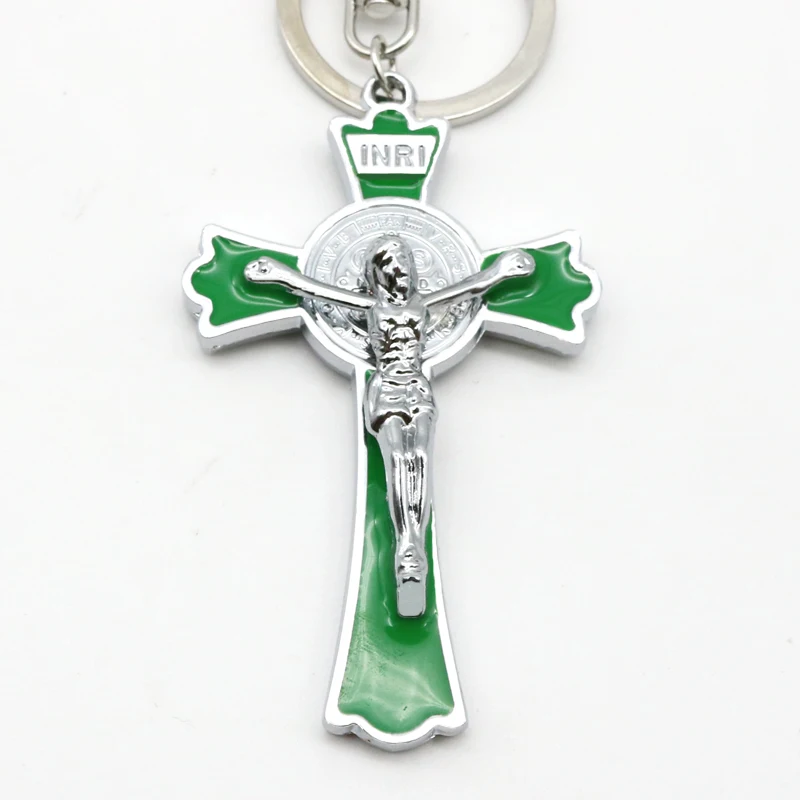2017 New luxury Key ring Zinc Alloy Enamel Jesus pendant Key chain ...
