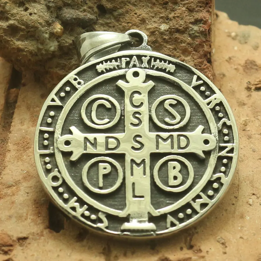 CSPB CSSML NDSMD Saint Benedict of Nursia 316L Stainless Steel Vintage ...