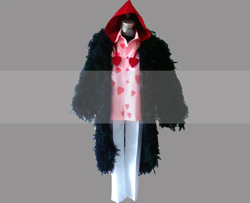 Customize One Piece Donquixote Rosinante Corazon Cosplay Costume Coat ...