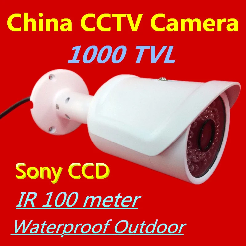 1000TVL HD Security Sony CCD IR 100 Meters Outdoor Surveillance CCTV ...