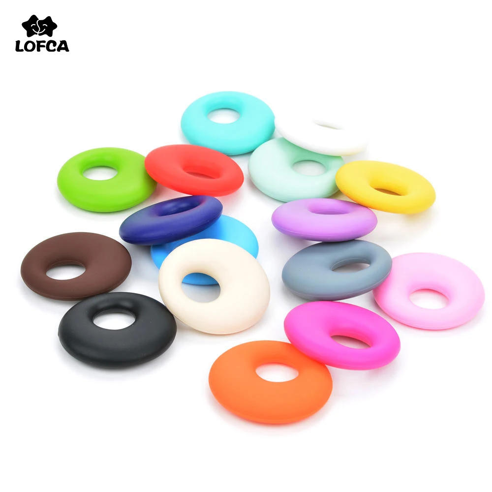 Teether Ring Silicone Necklace | Silicone Ring Baby Teethers - Silicone ...